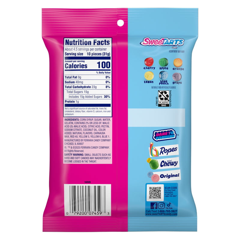 SweeTARTS Gummies Fruity Splitz Candy, 5 oz - Delivered In As Fast As ...