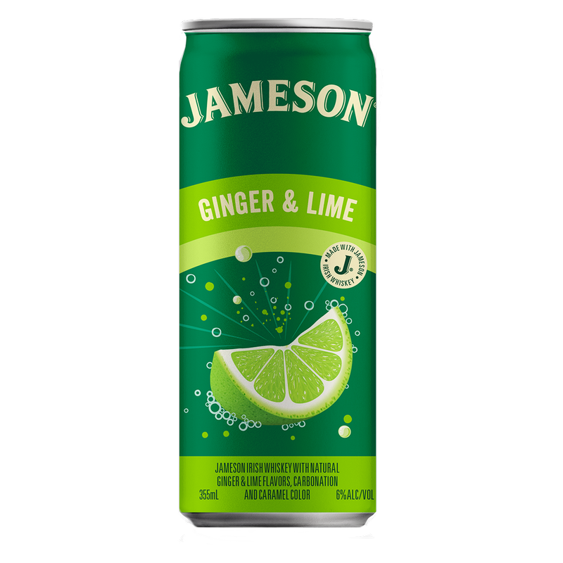 Jameson Ginger & Lime Cocktail 4pk 12oz Cans 6% ABV - Delivered In As ...