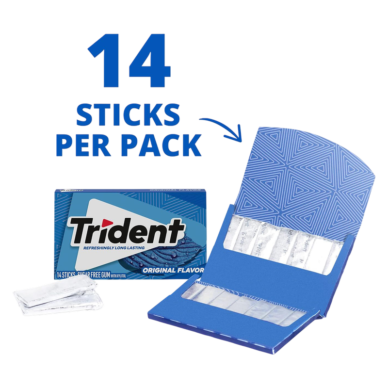 Trident Original Flavored Gum, 14pc - Delivered In As Fast As 15 ...