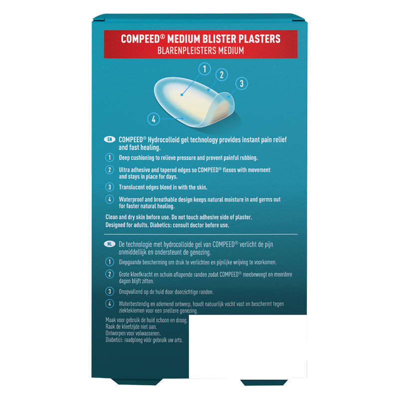 Compeed Medium Blister Plasters, 6pcs : Health fast delivery by App or ...
