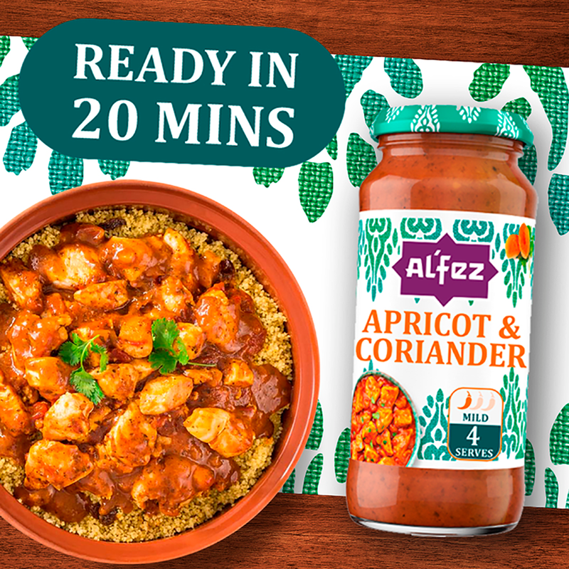 Al'Fez Apricot & Coriander Tagine Sauce, 450g : Food Cupboard fast ...