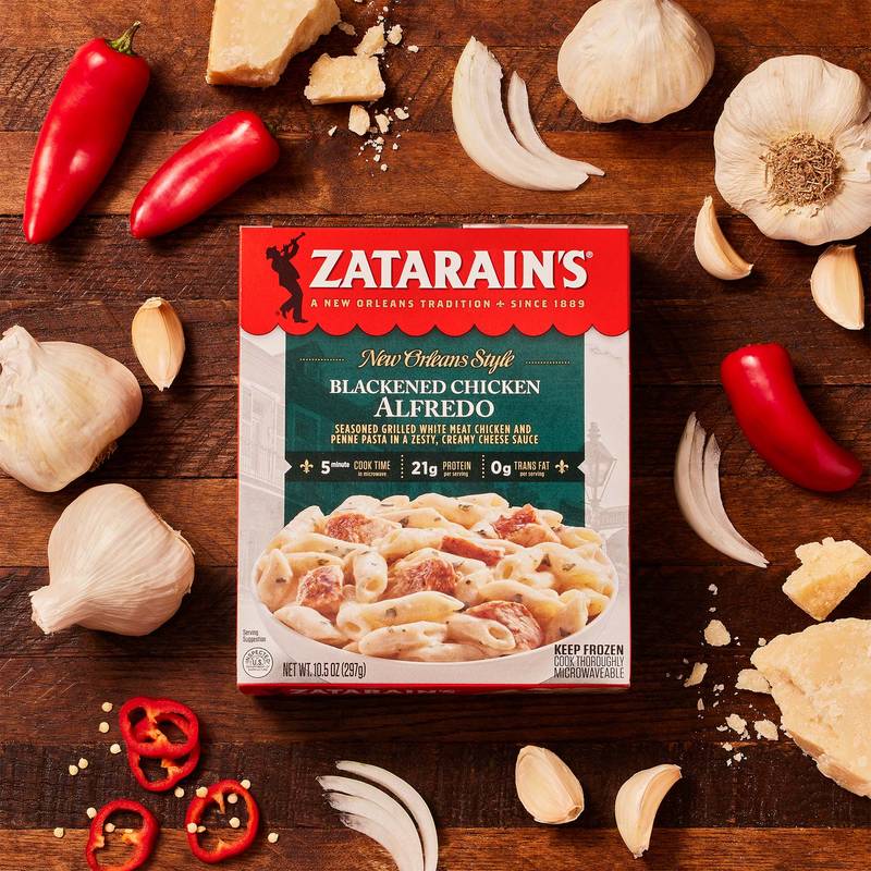 Zatarain's Blackened Chicken Alfredo Frozen Dinner, 10.5 oz - Delivered ...