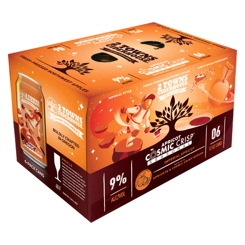 2 Towns Cosmic Crisp Seasonal Cider 6pk 12oz Can 9% ABV - Delivered In ...