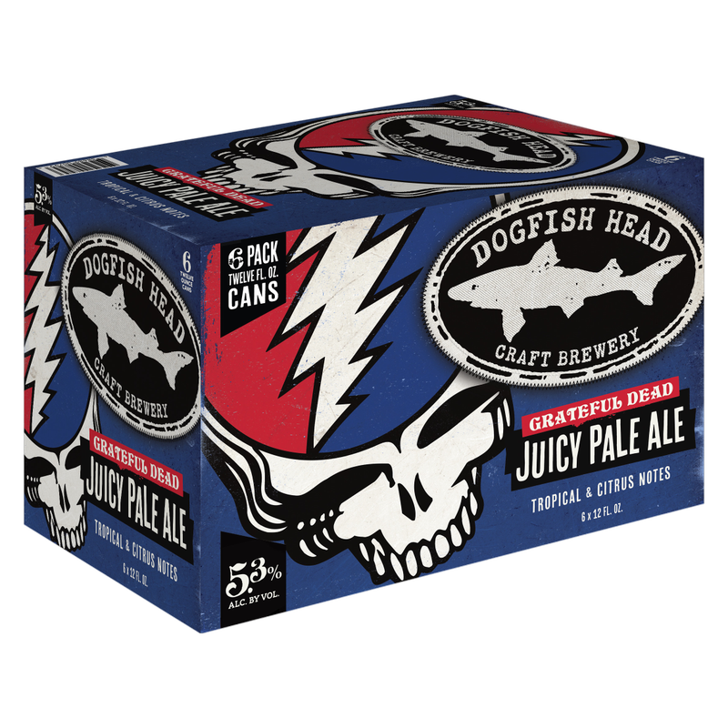 Dogfish Head Grateful Dead Juicy Pale Ale 6pk 12oz Can 5.3% ABV ...