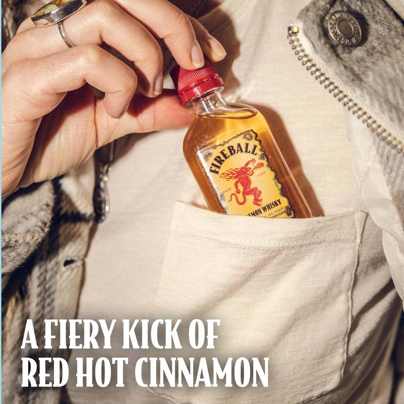Fireball Hot Cinnamon Blended Whisky 100ml (33 Proof) - Delivered In As ...