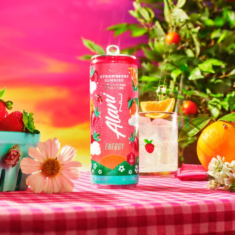 Alani Energy Strawberry Sunset 12oz Can - Delivered In As Fast As 15 ...