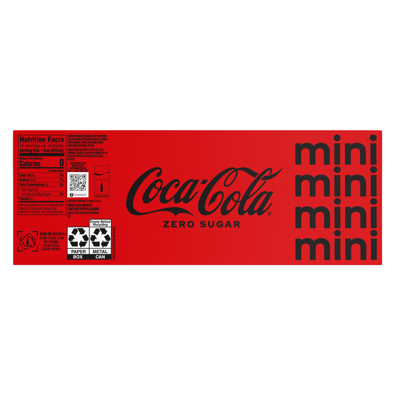 Coke Zero 10pk 7.5oz Mini Can - Delivered In As Fast As 15 Minutes ...