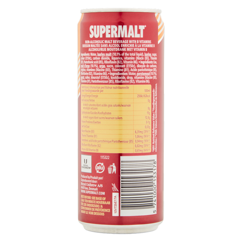 Supermalt Original Sleek Can, 330ml : Drinks fast delivery by App or Online