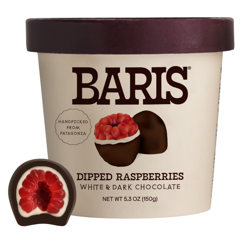 Baris Dipped Raspberries Double White & Dark Chocolate, 5.3oz ...