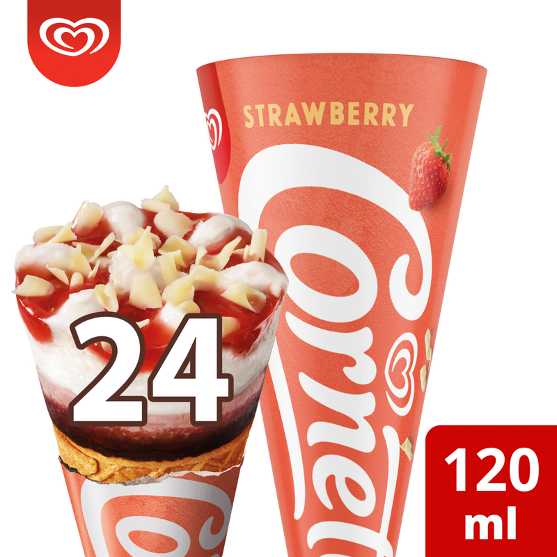 Cornetto Strawberry Cone, 120ml : Ice Cream fast delivery by App or Online