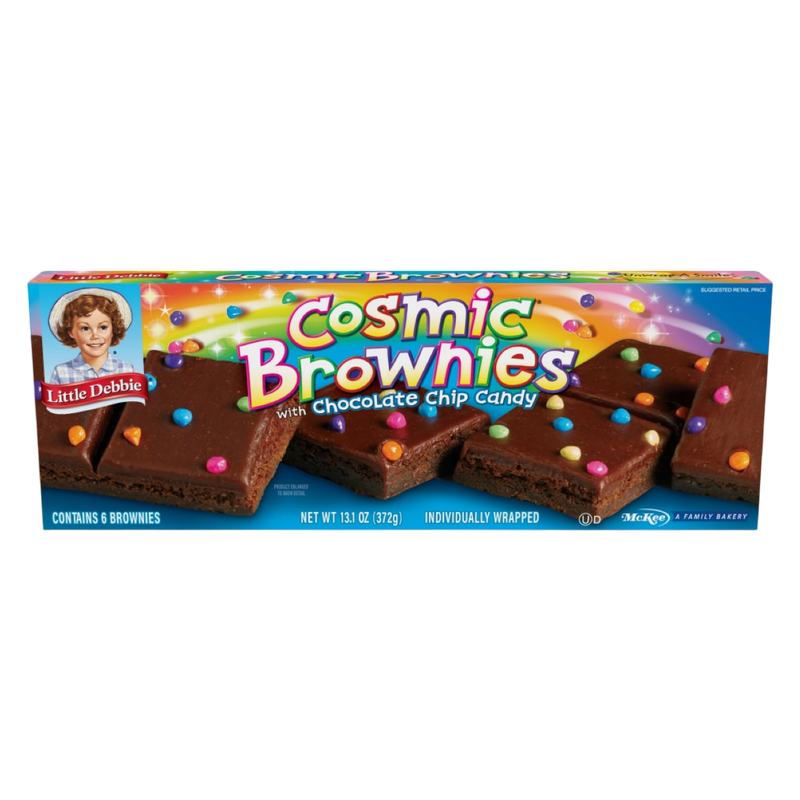 Little Debbie Cosmic Brownies with Chocolate Chip Candy, 6 ct ...
