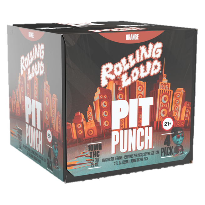 Cheech & Chong x Rolling Loud 10mg THC Orange Pit Punch 4pk 12oz Can ...
