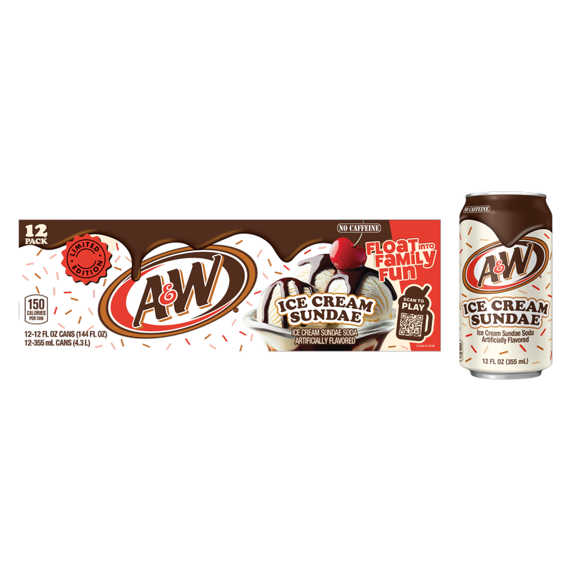 A&W Ice Cream Sundae Soda 12pk 12oz Can - Delivered In As Fast As 15 ...