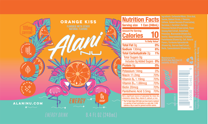 Alani Energy Orange Kiss 4pk 8.4oz Can - Delivered In As Fast As 15 ...
