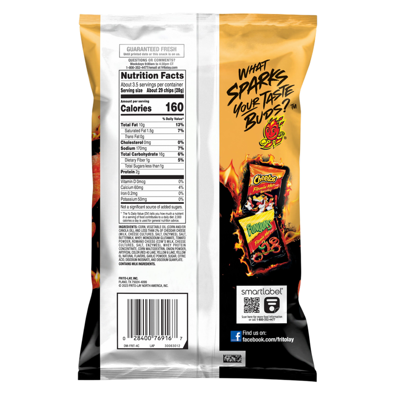 Fritos Flamin Hot 3.375oz - Delivered In As Fast As 15 Minutes - SNAP ...