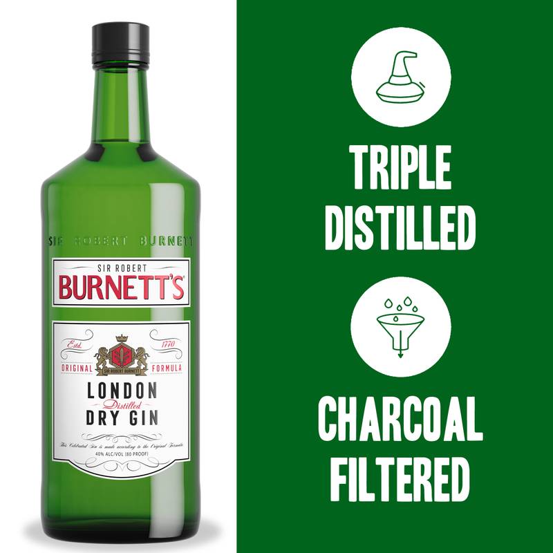 Burnett's Gin 1L - Delivered In As Fast As 15 Minutes | Gopuff