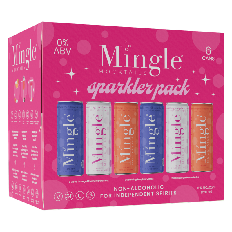 Mingle Mocktails Non-Alcoholic Sparkler Variety Pack 6pk 12oz Can - Delivered In As Fast As 15 ...