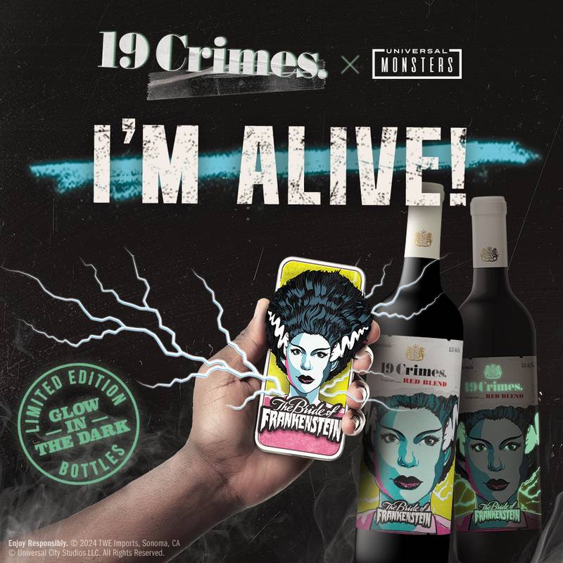 19 Crimes Bride of Frankenstein Red Wine Blend 750ml Btl 13.5% ABV ... 19 Crimes Bride of Frankenstein Red Wine Blend 750ml Btl 13.5% ABV ...
