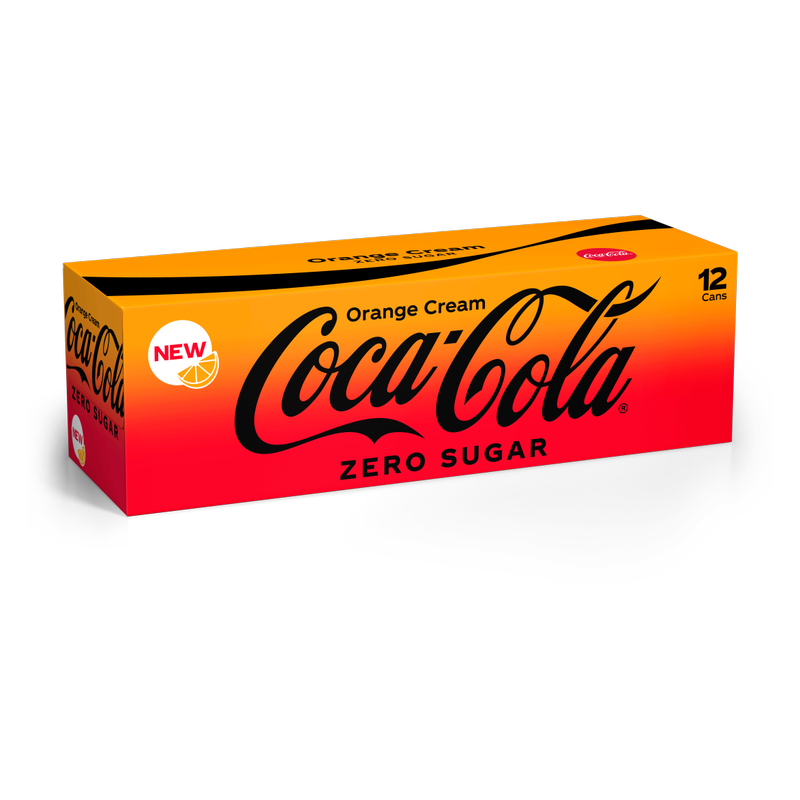 Coca-Cola Orange Cream Zero Sugar 12pk 12oz Can - Delivered In As Fast ...
