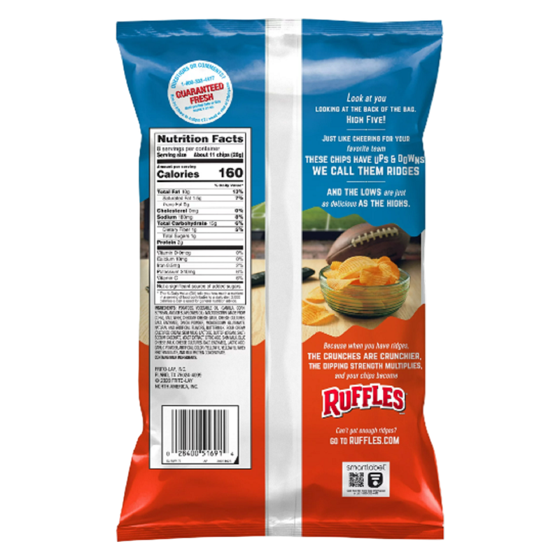 Ruffles Cheddar & Sour Cream, 8oz - Delivered In As Fast As 15 Minutes ...