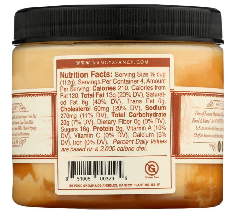 Nancy's Fancy Butterscotch Budino Gelato, 16oz. - Delivered In As Fast ...
