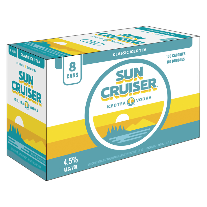 Sun Cruiser Iced Tea Vodka 8pk 12oz Can 4.5% ABV - Delivered In As Fast ...