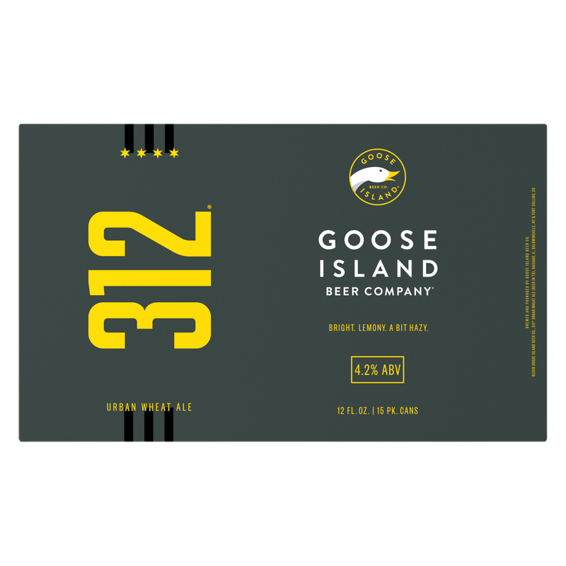 Goose Island 312 Urban Wheat Ale 15pk 12oz Can 4.2% ABV - Delivered In ...
