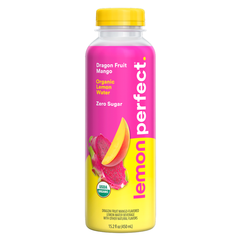 Lemon Perfect Dragon Fruit Organic Lemon Water 15.2oz Btl - Delivered ...