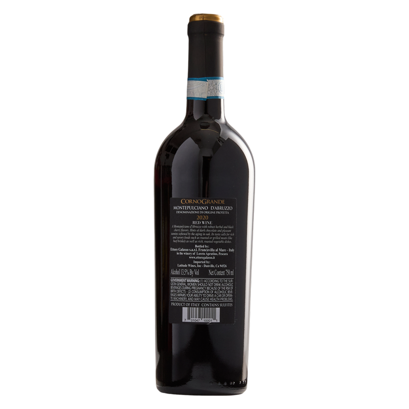 Corno Grande Montepulciano d'Abruzzo 750ml - Delivered In As Fast As 15 ...