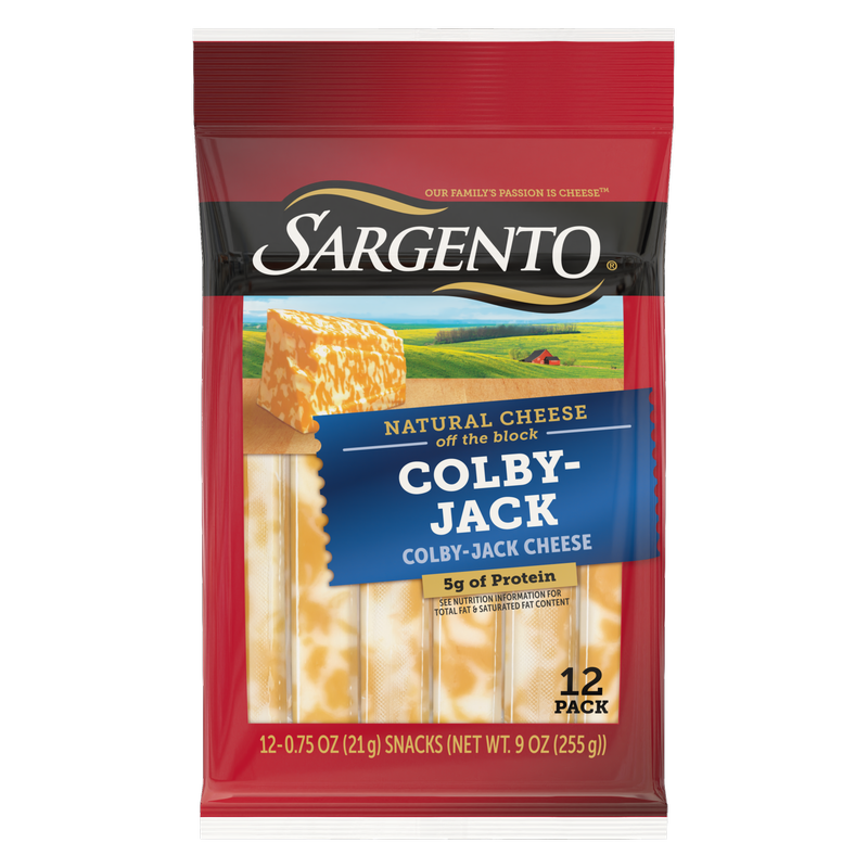 Sargento Colby-Jack Natural Cheese Snack Sticks - 12ct - Delivered In ...