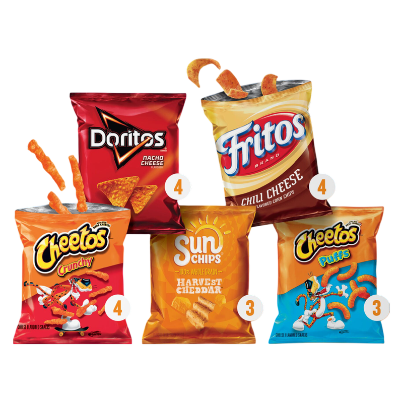 Frito Lay Snacks Cheesy Mix Variety 17.625 18ct - Delivered In As Fast ...