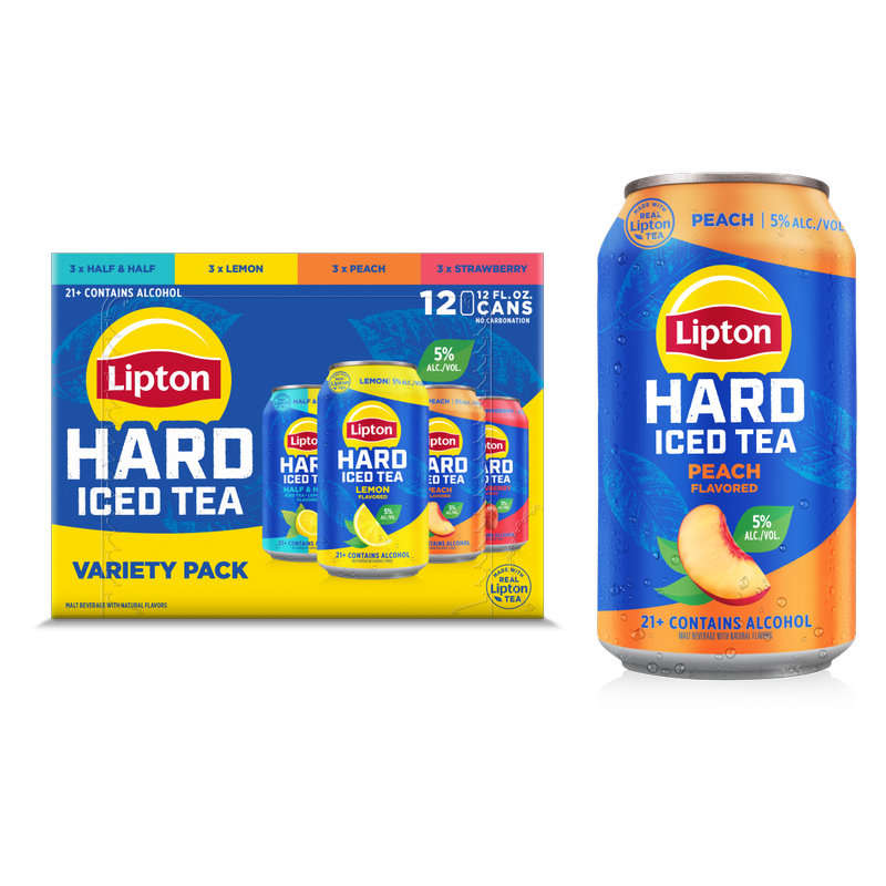Lipton Hard Iced Tea Variety Pack 12pk 12oz Can 5% ABV - Delivered In ...