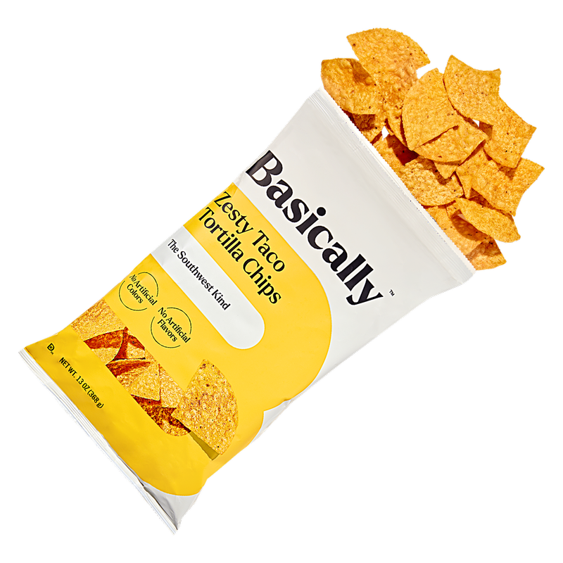 Basically Party Size Zesty Taco Tortilla Chips 13oz - Delivered In As ...