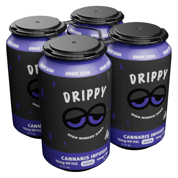 Drippy 10mg THC Grape Sunset Soda 4pk 12oz Can - Delivered In As Fast ...