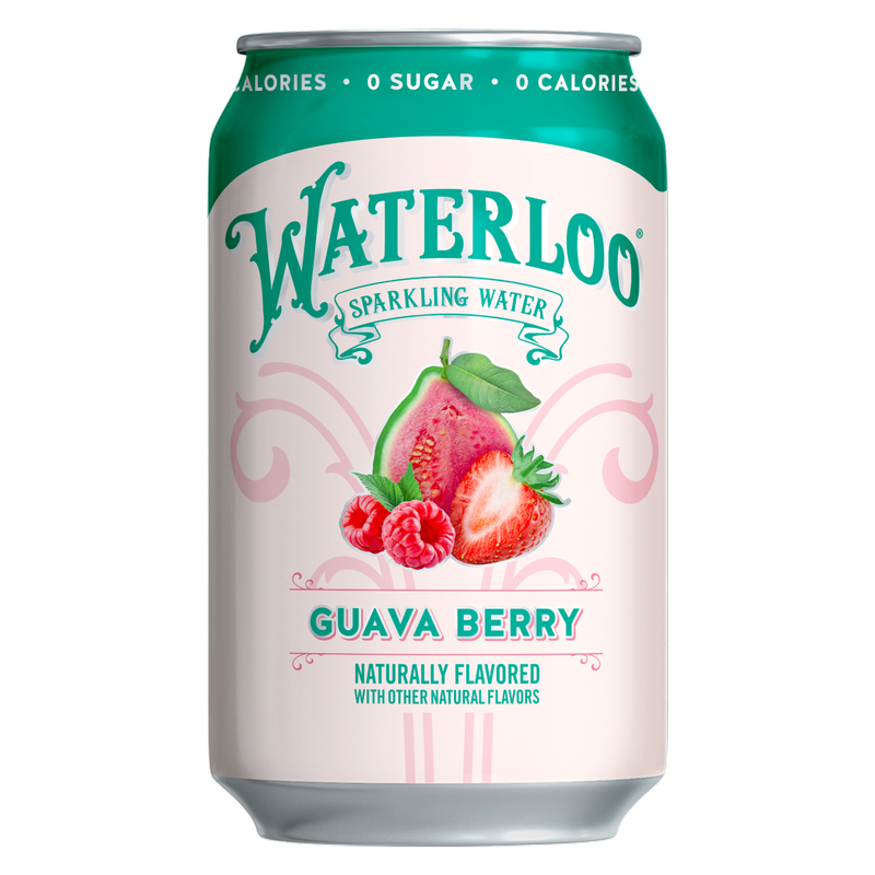 Waterloo Guava Berry Sparkling Water 12pk 12oz Cans - Delivered In As ...