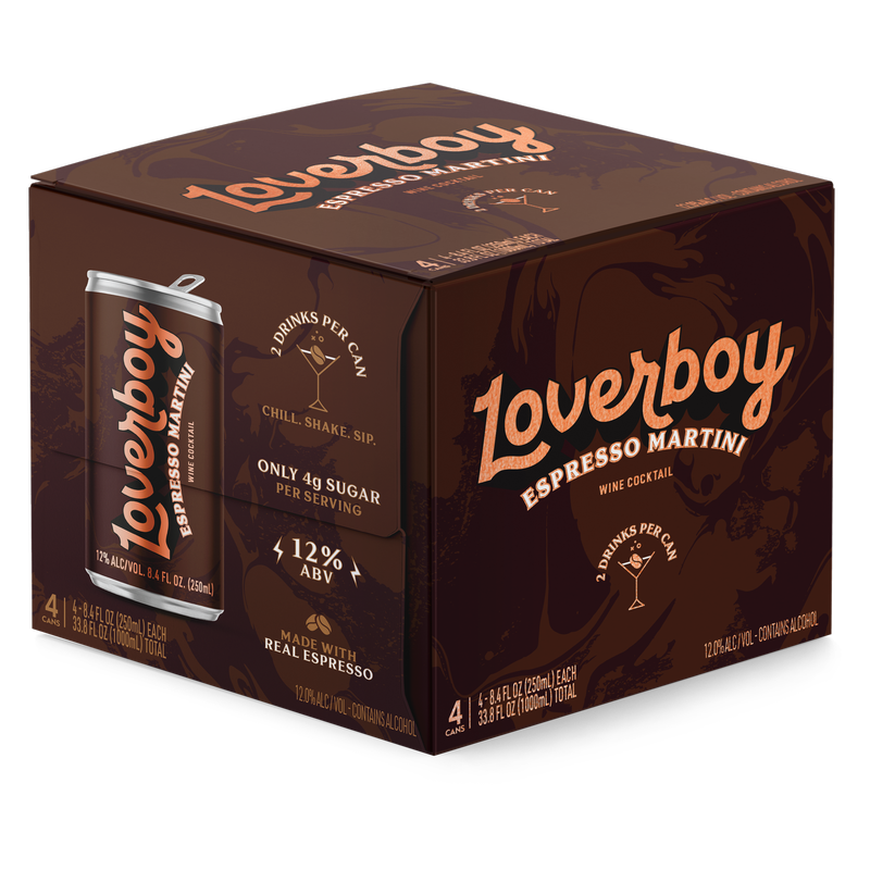 Loverboy Espresso Martini 4pk 250ml Can 12.0% ABV - Delivered In As ...