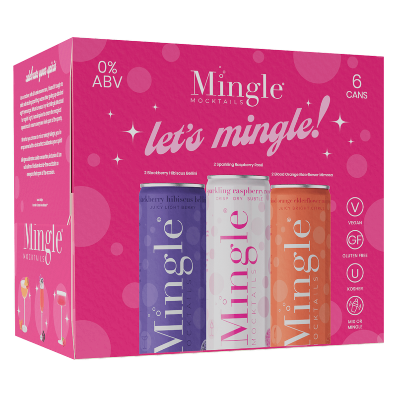 Mingle Mocktails Non-Alcoholic Sparkler Variety Pack 6pk 12oz Can - Delivered In As Fast As 15 ...