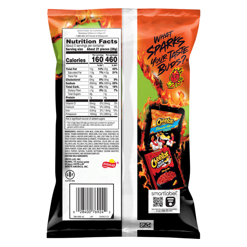 Cheetos Crunchy Flamin Hot Limon, 2.875oz - Delivered In As Fast As 15 ...