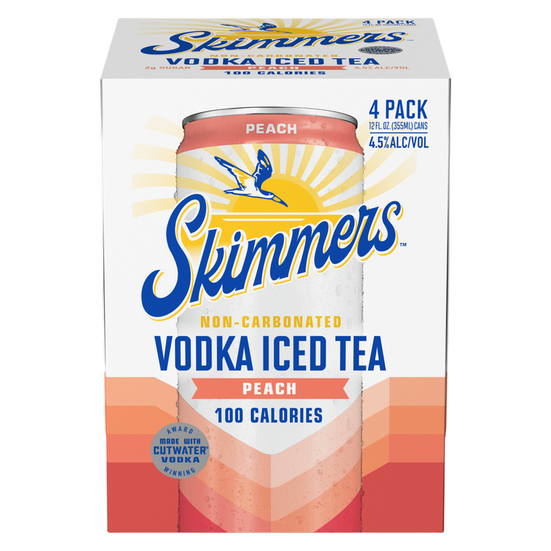 Skimmers Peach Ice Tea 4pk 12oz Can - Delivered In As Fast As 15 ...