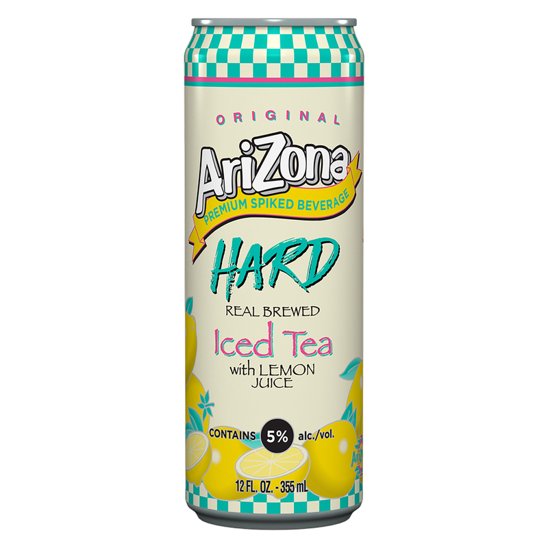 Arizona Hard Lemon Tea Single 12oz Can 5% ABV - Delivered In As Fast As ...