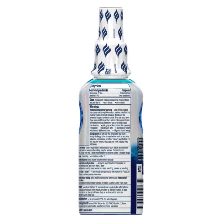 Vicks VapoCool Sore Throat Spray, Benzocaine & Menthol, Over-the ...