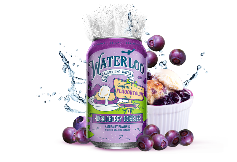 Waterloo Huckleberry Cobbler Sparkling Water 12pk 12oz Can - Delivered ...