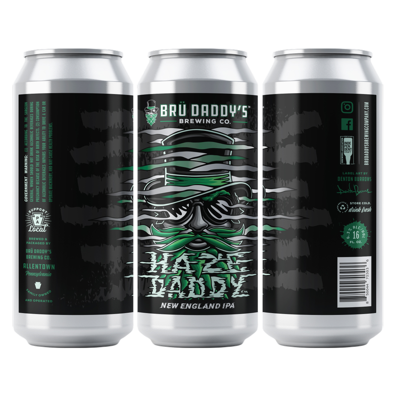 Bru Daddy's Haze Daddy IPA 4pk 16oz Can 6.3% ABV - Delivered In As Fast ...