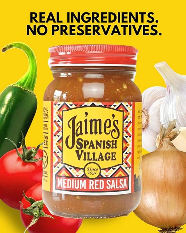 Jaime's Spanish Village Medium Red Salsa, 16oz. - Delivered In As Fast ...