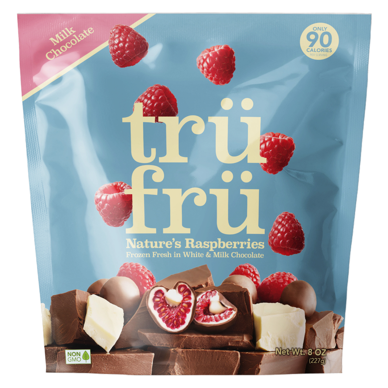 Tru Fru Natures Raspberries Hyper Chilled in White & Milk Chocolate ...