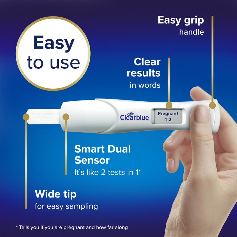 Clearblue Digital With Weeks Indicator Pregnancy Test, 1pcs : Health ...