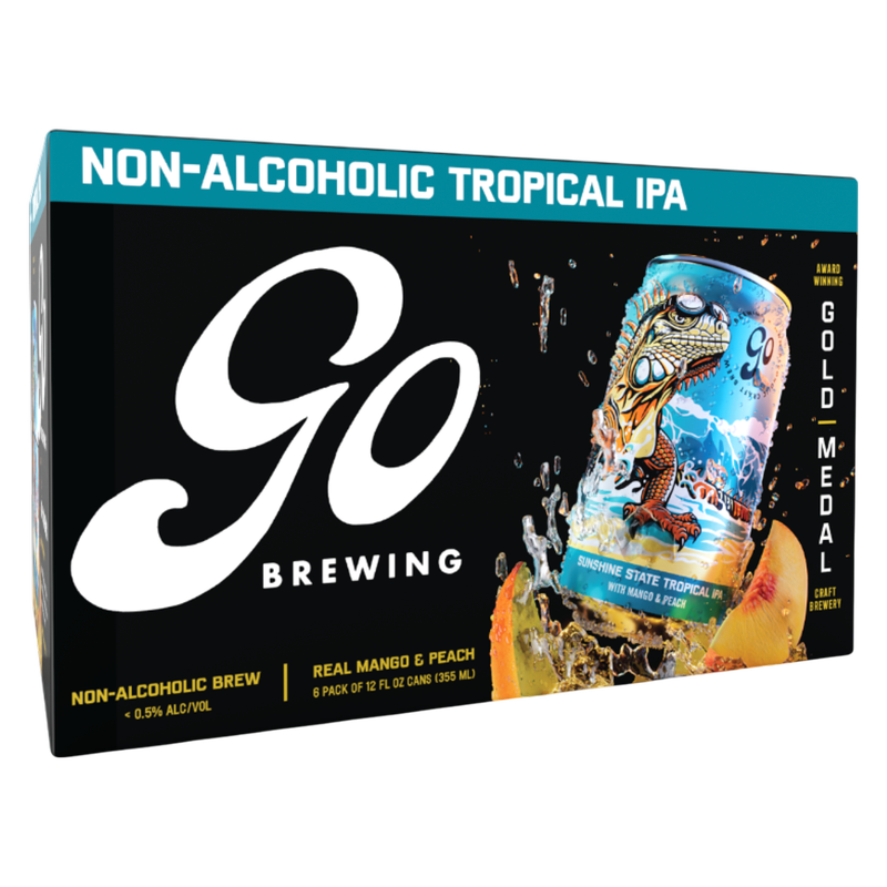 Go Brewing Sunshine State Tropical IPA 6pk 12oz Can 0.3% ABV ...