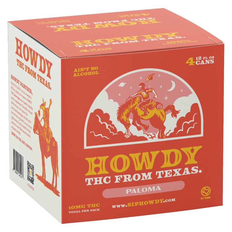 HOWDY Paloma 2.5mg THC 4pk 12oz Can - Delivered In As Fast As 15 ...