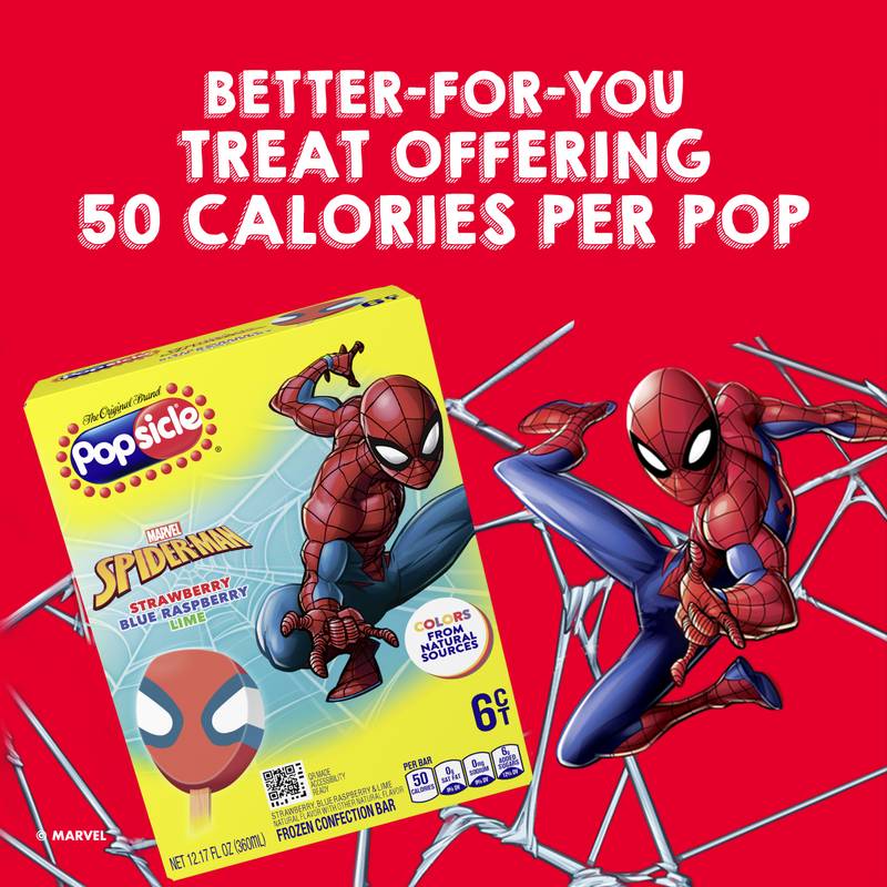 Popsicle Spider Man Frozen Bars 6ct Delivered In As Fast As 15