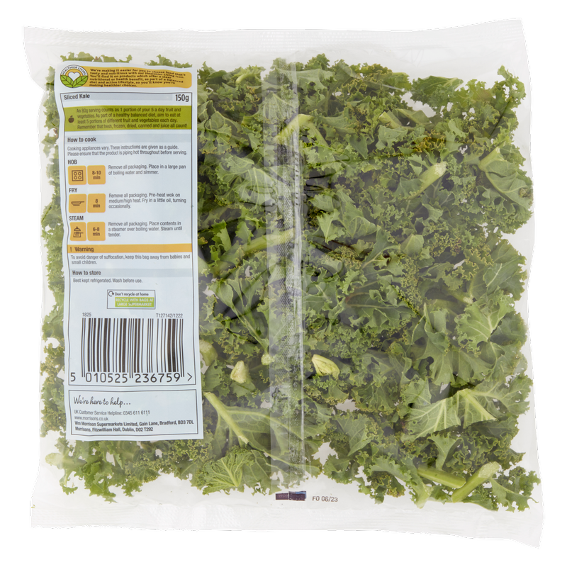 Morrisons Sliced Curly Kale, 150g : Fruit & Veg fast delivery by App or ...